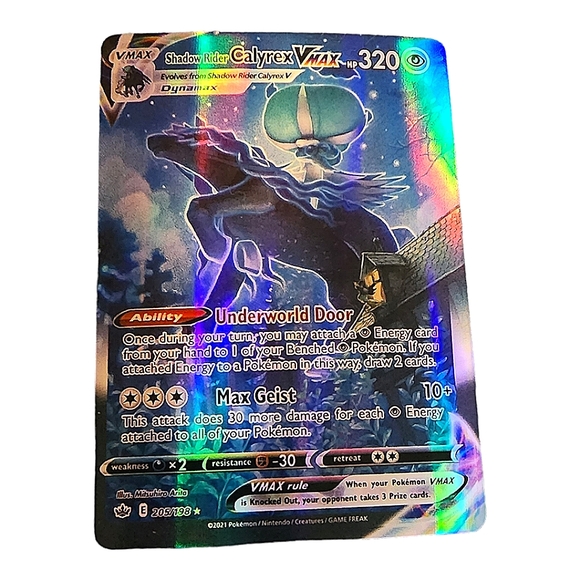 Takara Tomy | Other | Collectors Card Shadow Rider Calyrex Vmax 32hp Holographic Pokemon Card ...